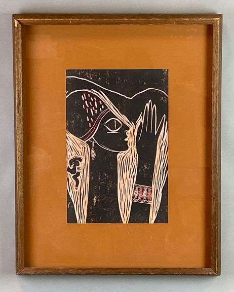 David Wing Ancient Head Hand-Colored Lithograph - Matthew Bullock ...