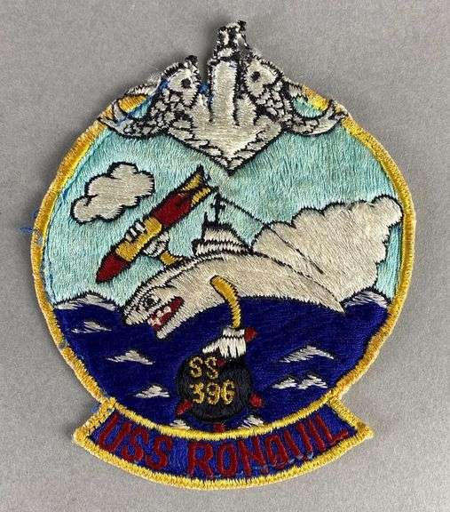 Post-WW2 US Navy USS Ronquil SS-396 Patch - Matthew Bullock Auctioneers