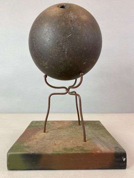 Cannon Ball with Stand - Matthew Bullock Auctioneers