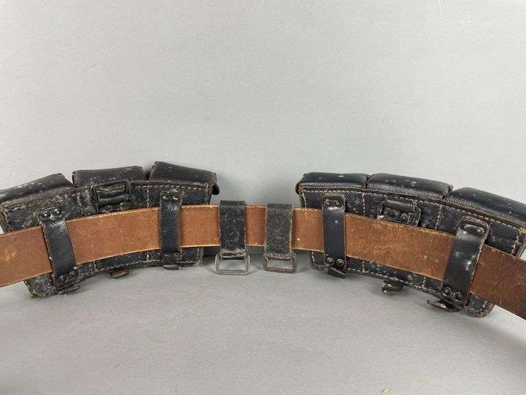WW2 German Army Belt with Ammunition Pouches - Matthew Bullock Auctioneers