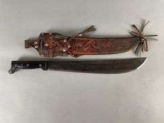 Corneta Central American Machete with Leather Sheath - Matthew Bullock ...