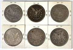 Group of (6) 1899-1900 US Morgan Silver Dollars - Matthew Bullock ...