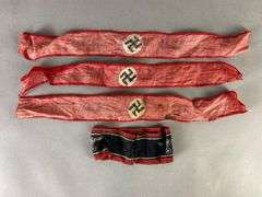 Group of WW2 German NSDAP Armbands and More - Matthew Bullock Auctioneers