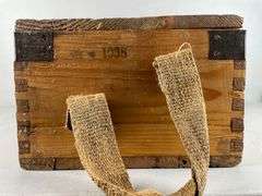 1938 WW2 German Afrikorps Wood Ammunition Box - Matthew Bullock Auctioneers