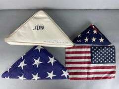 Group of 4 American Flags - Matthew Bullock Auctioneers