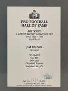 Jim Brown Signed 1989 Goal Line Art Card with JSA COA - Matthew Bullock ...