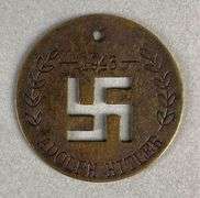 1943 WW2 German Brass Cut-Out Adolph Hitler Token - Matthew Bullock ...