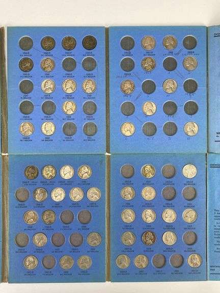 Group of 2 Jefferson Nickel Collection Books - Matthew Bullock Auctioneers