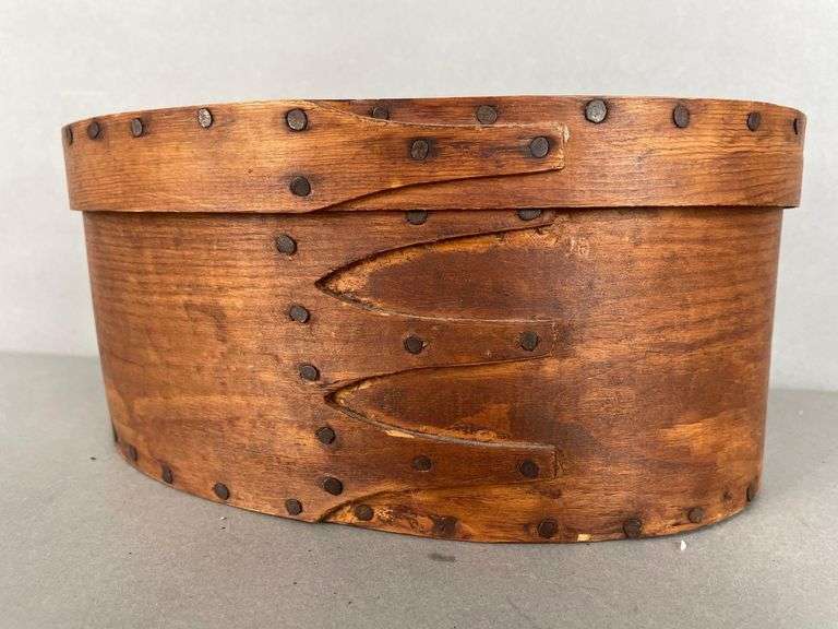 Oval Bentwood Colonial Pantry Box - Matthew Bullock Auctioneers