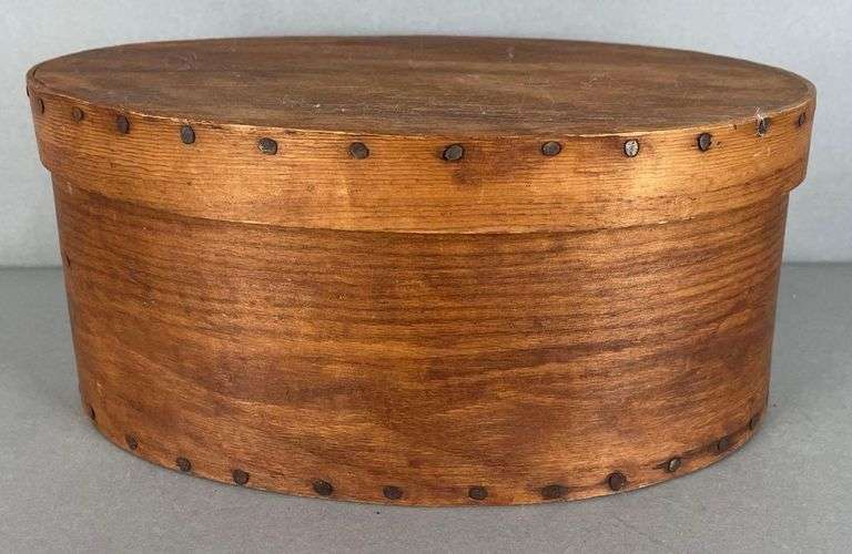 Oval Bentwood Colonial Pantry Box - Matthew Bullock Auctioneers
