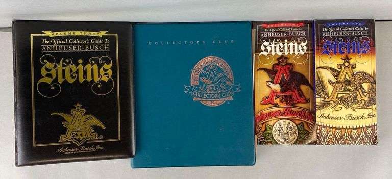 Group of 4 Anheuser Busch Stein Collector Guides - Matthew Bullock ...