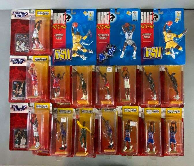 Group of Starting Lineup and Shaw Attaq NBA Figures - Matthew Bullock ...