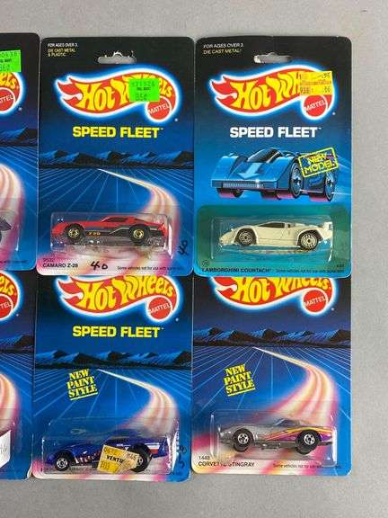 Group of 8 Mattel Hot Wheels Speed Fleet Cars - Matthew Bullock Auctioneers