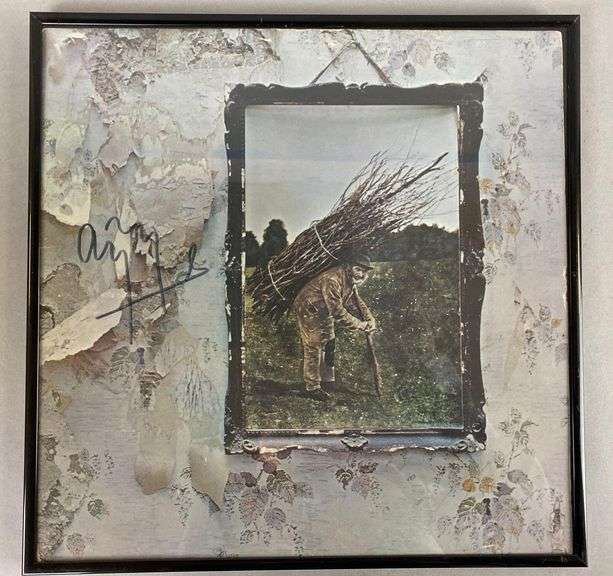 Signed Led Zeppelin IV Album Cover - Matthew Bullock Auctioneers