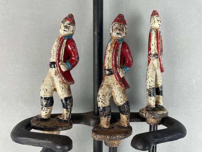 Antique Hessian Soldier Fireplace Tool Set - Matthew Bullock Auctioneers