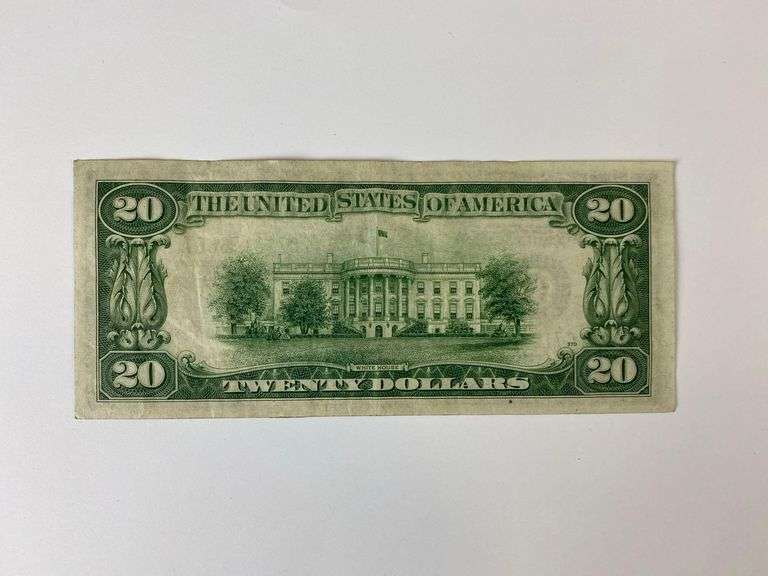 1934 Twenty Dollar Bill - Matthew Bullock Auctioneers