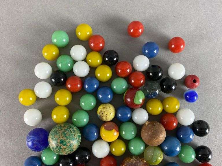 Group of 80+ Assorted Marbles - Matthew Bullock Auctioneers