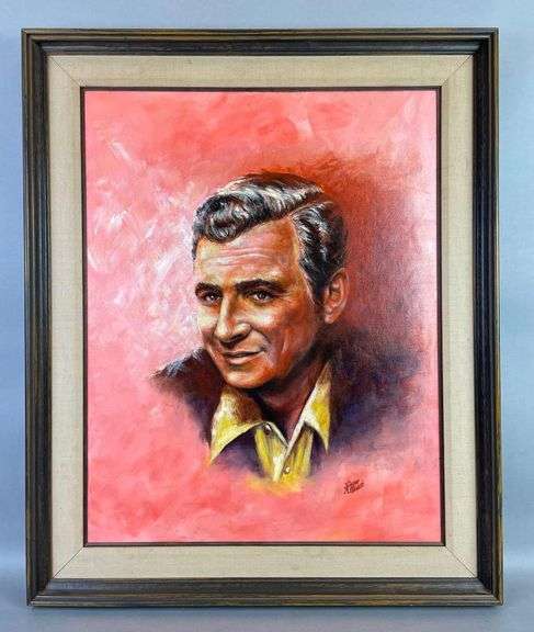 Artist Signed Art Modell Portrait Oil Painting on Canvas - Matthew ...