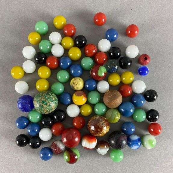 Group of 80+ Assorted Marbles - Matthew Bullock Auctioneers