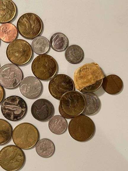 Group of Assorted US and Foreign Coins - Matthew Bullock Auctioneers