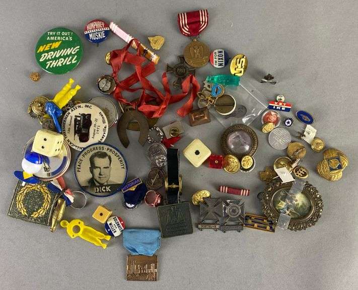 Group of Assorted Pins and More - Matthew Bullock Auctioneers
