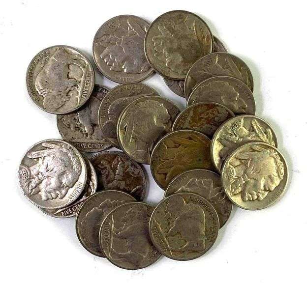 Group of 20 Buffalo Nickels - Matthew Bullock Auctioneers