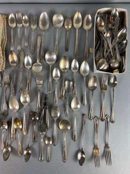 Large Group of Assorted Flatware - Matthew Bullock Auctioneers