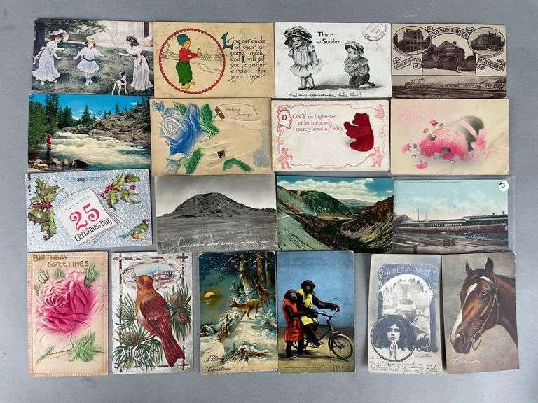 Postcards - 400+ Assorted - Matthew Bullock Auctioneers