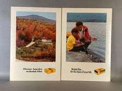 Group of 5 Kodak Film Easel Back Cardboard Advertising Signs - Matthew ...