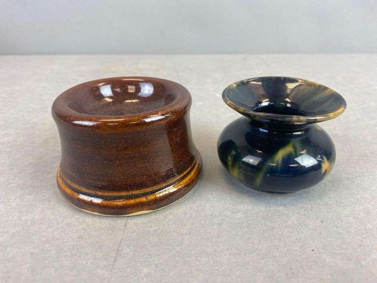 Group of 2 Modern Stoneware Spittoons - Matthew Bullock Auctioneers