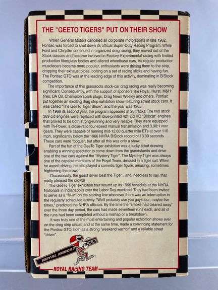 Set of 2 Ertl American Muscle 1966 GeeTO Tiger Collectibles Die-Cast ...