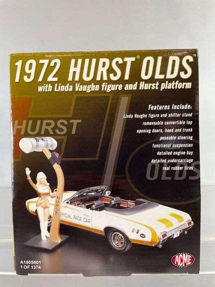Acme 1972 Hurst Olds Die-Cast Car and Linda Vaughn Figure - Matthew ...