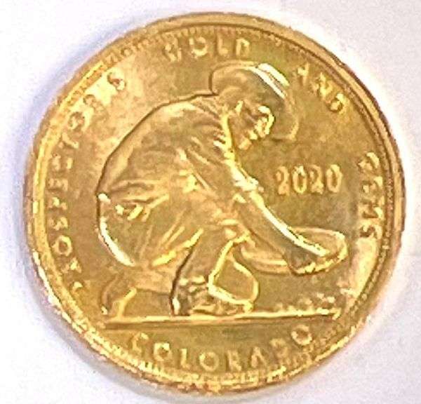 2020 Gold Prospector 1/10 oz .999 Fine Gold - Matthew Bullock Auctioneers