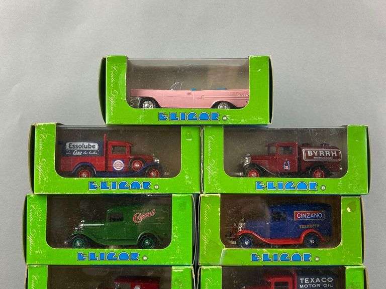 Group of 11 Elicor Die-Cast Vehicles - Matthew Bullock Auctioneers