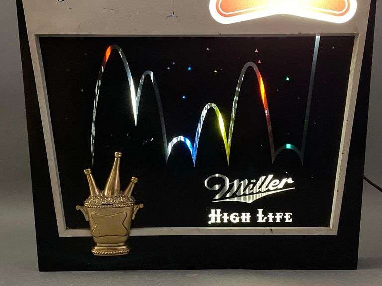 1961 Miller High Life Light-Up Bouncing Ball Motion Advertising Beer ...