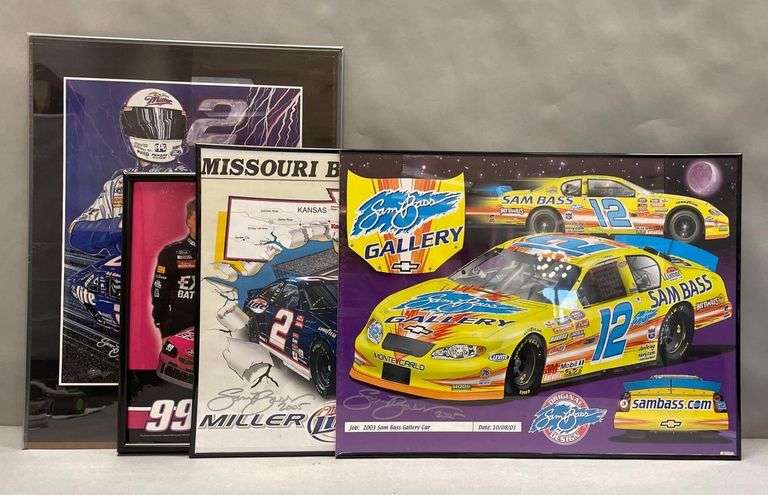 Group of 4 NASCAR Prints - Matthew Bullock Auctioneers
