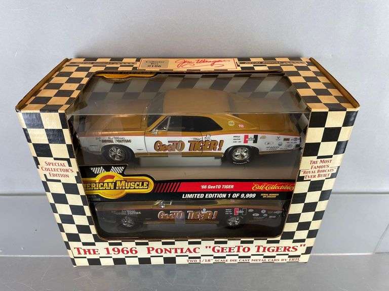 Set of 2 Ertl American Muscle 1966 GeeTO Tiger Collectibles Die-Cast ...