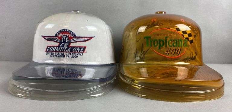 Group of 2 Racing Hats with Signatures - Matthew Bullock Auctioneers