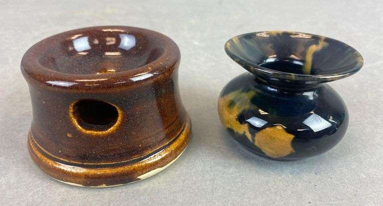 Group of 2 Modern Stoneware Spittoons - Matthew Bullock Auctioneers