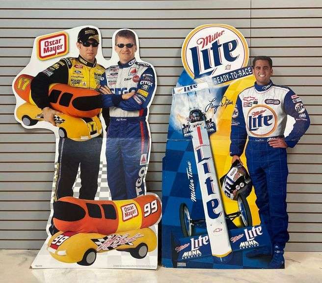Group of 2 NASCAR Driver Cut-Outs - Matthew Bullock Auctioneers