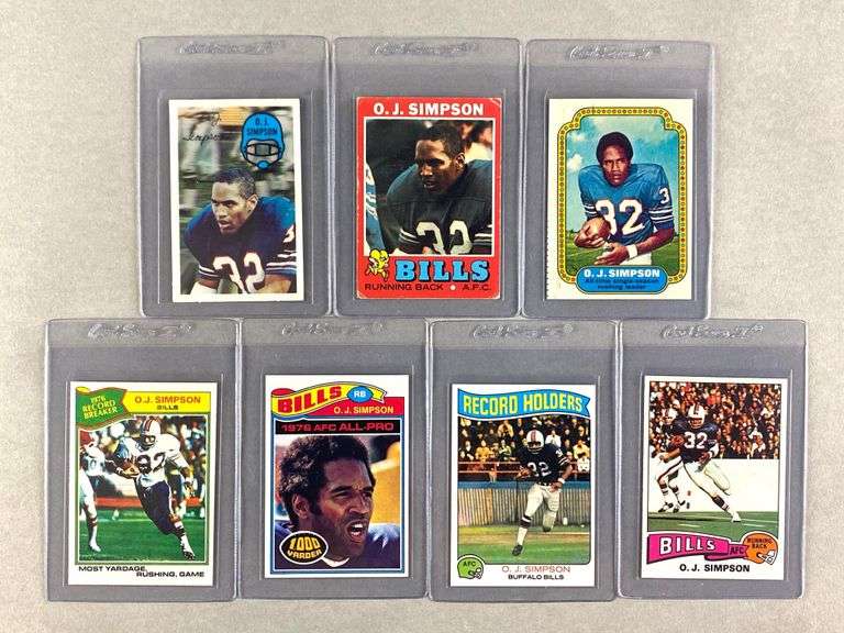 7 - 1970 - 77 Topps and Kelloggs O.J. Simpson Cards - Matthew Bullock ...