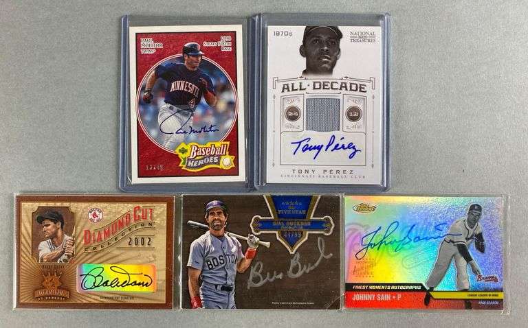 5 - 2002 - 12 Baseball HOFs and Stars Auto Cards - Matthew Bullock ...