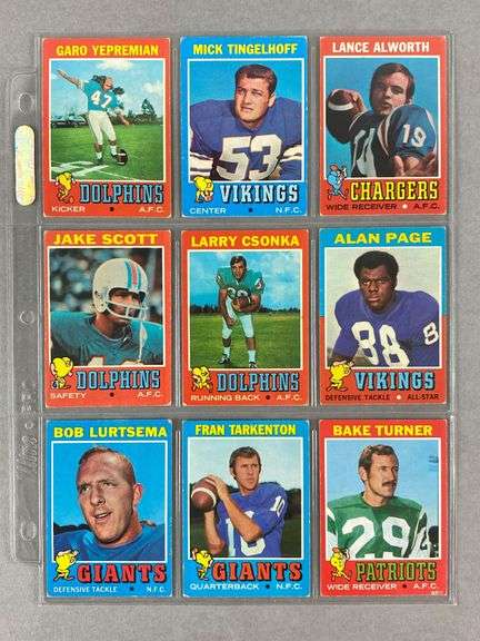 460+ 1970s Topps and Kelloggs Football Cards with HOFs, Stars, and ...