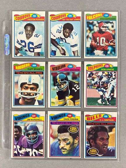 460+ 1970s Topps and Kelloggs Football Cards with HOFs, Stars, and ...