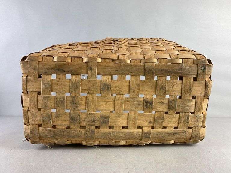 Antique Wicker Basket - Matthew Bullock Auctioneers