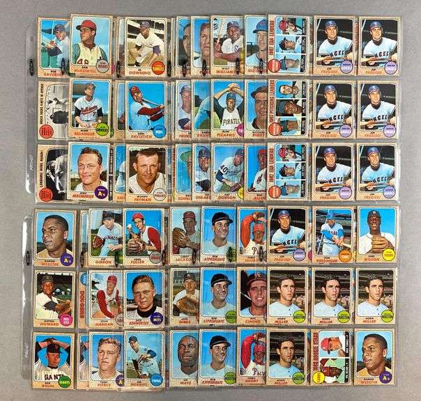 144 - 1968 Topps Baseball Cards with HOFs, Stars, and Rookies - Matthew ...