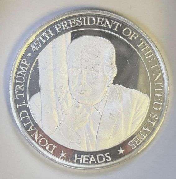 Heads or Tails Trump or Biden 1oz .999 Fine Silver Round - Matthew ...