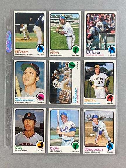 1973 Topps Baseball Complete High-grade Set - Matthew Bullock Auctioneers