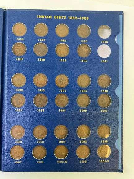 Complete Set of Indian Head Cents in Whitman Album - Matthew Bullock ...