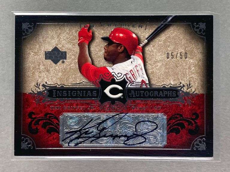 Rare 2007 UD Premier Insignias Autograph Ken Griffey Jr. #IN-KG 5/50 ...